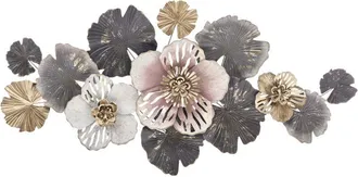 Beliani Wandobjekt Blume MOLYBDENIUM Metall 60 cm Bunt