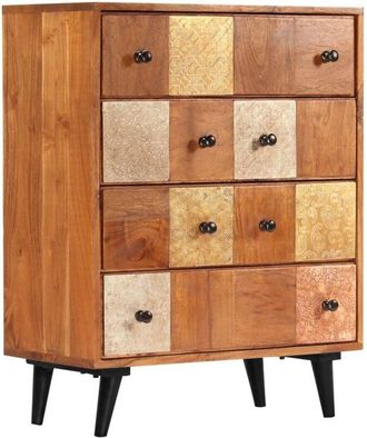 vidaXL Commode à tiroirs 60x30x75 cm Bois dacacia massif Vidaxl