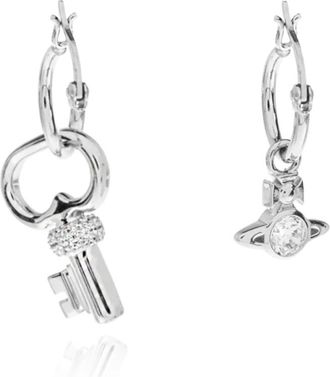 Vivienne Westwood Femme, Accessoires, Gris, Taille: ONE Size Baya Earrings