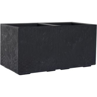 Siena Garden Siena Garden Pflanzgef&auml;&szlig;e FARO STONE schwarz 40x80x40 cm