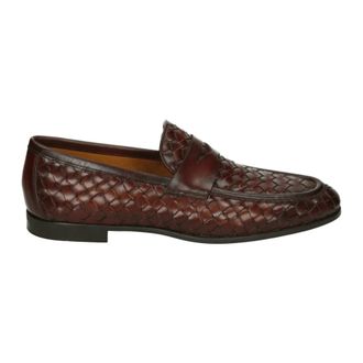 Magnanni Klassische Cognac Leder Slip-On Schuhe - - Shoes - Herren - Braun - 42 EU