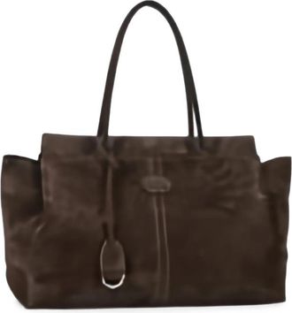 Tod's Suede Logo-patch Tote Bag
