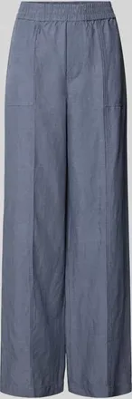 Jake*s Casual Wide Leg Stoffhose aus Lyocell-Leinen-Mix