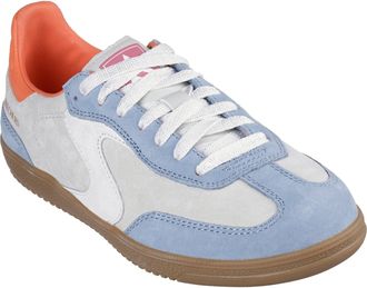 Skechers Hotshot For The Win Ledersneaker f&uuml;r Damen in Hellblau/Mehrfarbig