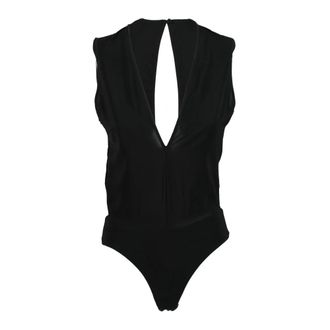 Pinko Pinko, Femme, Tops, Noir, Taille: 34 FR Body &Eacute;l&eacute;gant en Viscose et &Eacute;lasthanne