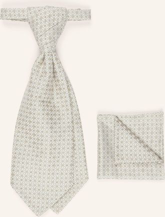 Wilvorst Wilvorst Set: Krawatte Und Einstecktuch gruen