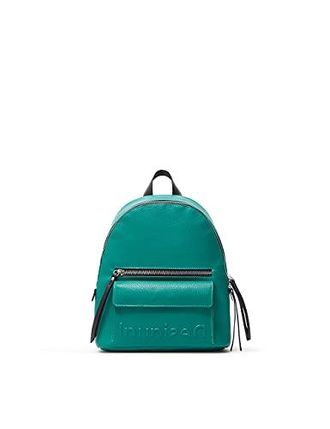 Desigual Embossed Half Mombasa Mini Backpack Verde Oscuro