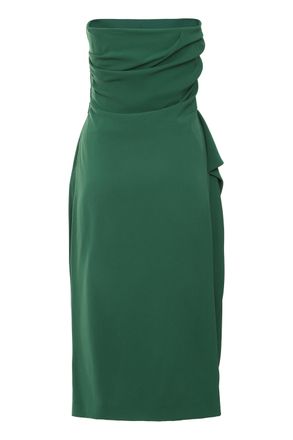Max Mara Womens Acceso Corset Dress Green Polyester