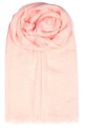Malito more than fashion Malito - &Eacute;charpe tendance pour femme - En viscose - L&eacute;g&egrave;re - Couleur unie - Foulard fin - Douce et respirante S604, Rose P&ecirc;che, 180 x 90
