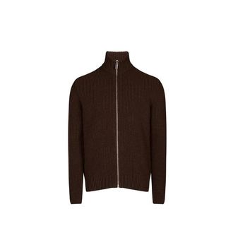 Au Printemps Paris Cardigan maille Gefil &agrave; col montant en laine m&eacute;lang&eacute;e