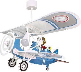Dalber Lampe kinderzimmer, kinderlampe Pendelleuchte H&auml;ngelampe, Deckenleuchte Kinder, Deckenlampe kinderzimmer Flugzeug Snoopy, Deckenlampe Kinderzimmer, 54