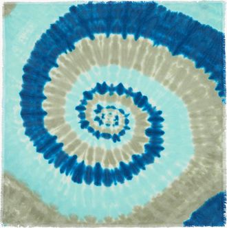 Kujten Grand bandana cachemire tie & dye - Grand Bandana Hachiko Sunny