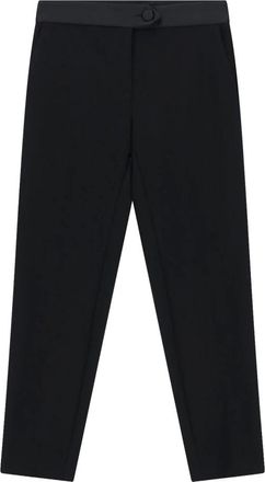 Imperial Femme, Pantalons, Noir, Taille: 46 FR Pantalone Dritto