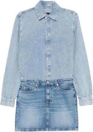 7 For All Mankind Femme, Robes, Bleu, Taille: 38 FR Mini Skirt 3BZ