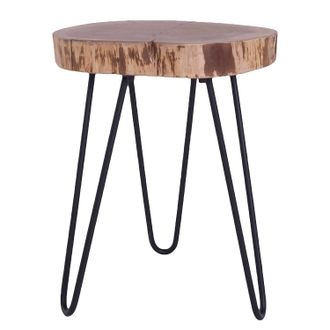 Loftscape home24 Beistelltisch Astin 38 x 40 x 38cm Braun
