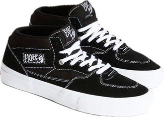 Vans Half Cab PRO Chaussures de Sport de Skateboard Originales Unisexe Adulte Limited Edition Caballero 2026, Noir blanc, 42.5 EU