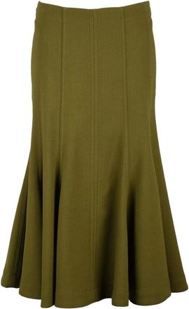 Bottega Veneta Femme, Jupes, Vert, Taille: 38 FR Long Mermaid Skirt