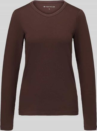 Tom Tailor Regular Fit Langarmshirt aus reiner Baumwolle