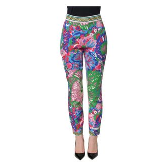 Dolce & Gabbana Floral Stretch Jersey Leggings - - Trousers - Damen - Mehrfarbig - XS