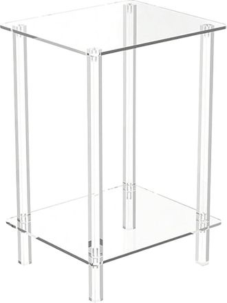 Generic Moderner Nachttisch - Beistellm&ouml;bel, transparent, Schreibtisch kompakt | kleine Halterung aus Acryl f&uuml;r Schlafzimmer, Hotel, &auml;sthetischer Tisch, Wohnz