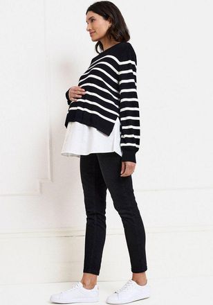 Seraphine Strickpullover Seraphine Bluse und Pullover Umstand-/Stillmode (1-tlg)