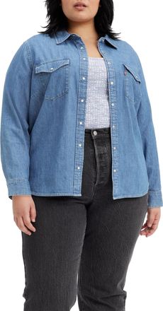 Levi's Damen Plus Size Essential Western Hemd, Going Steady 5, 3XL