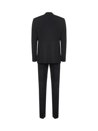 Dolce & Gabbana Mens Two-Piece Suit Martini Black Stretch Wool Virgin Suits