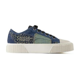 Marc Jacobs Blaue Baumwoll-Sneakers mit Schn&uuml;rsenkeln - - Shoes - Damen - Blau - 40 EU