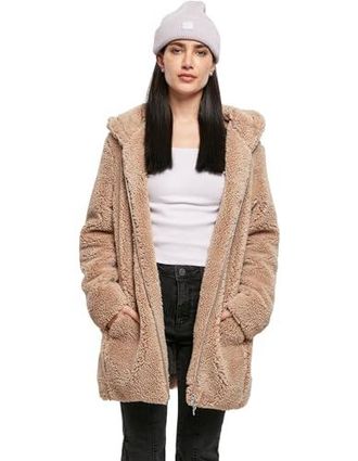 Urban Classics Femme Ladies Sherpa Jacket, Couleur : Taupe, XL EU