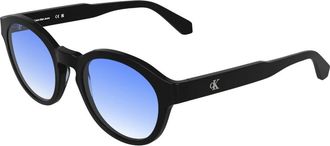 Calvin Klein unisex, Accessoires, Noir, Taille: 51 MM Lunettes de soleil rondes