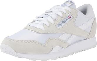 Reebok Cl Nylon Hommes Suede Toe Ortholite Lace Sneak Trainers (Hellgrau, EU 42)