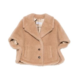 Max Mara Femme, Vestes, Beige, Taille: 40 FR Corvino Teddy Cape