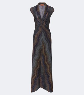 Missoni Maxikleid aus Lam&eacute;