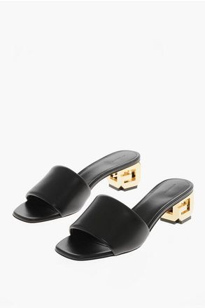 Givenchy Open-Toe-Mules aus Leder mit Iconic-Absatz 5 cm Gr&ouml;&szlig;e 39