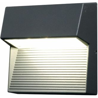 Licht-Erlebnisse LED Au&szlig;enlampe Anthrazit IP65 eckig Modern Eingang