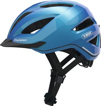 ABUS City-Helm Pedelec 1.1 - Fahrradhelm mit Rücklicht für den Stadtverkehr - für Damen und Herren - Blau, Größe L