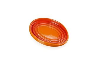 LE CREUSET Le Creuset ovale Löffelablage aus Steinzeug, Ofenrot, 71507150900099