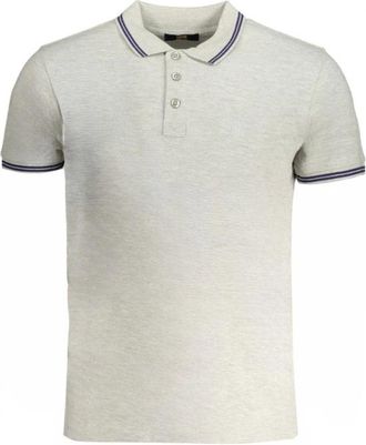 Cavalli Homme, Tops, Gris, Taille: 2XL Polo &agrave; Bord Contrast&eacute;