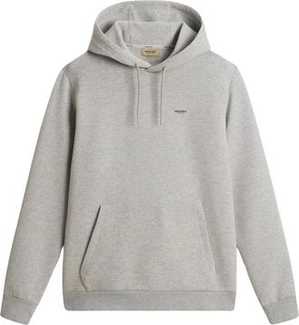 Woolrich Homme, Sweatshirts et sweats &agrave; capuche, Gris, Taille: L Logo Interlock Sweat &agrave; capuche