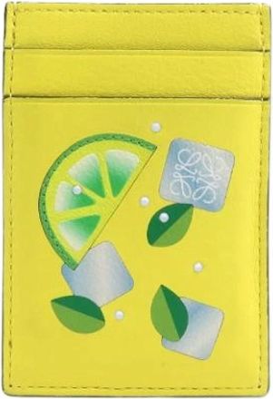 Loewe Pre-owned Card case - Femme - Pre-owned - Jaune - Taille: ONE Size
