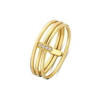 Isabel Bernard Ring - Cour dHonneur Adora 585 Gold Ring - Gr. 52 - in Gold - f&uuml;r Damen