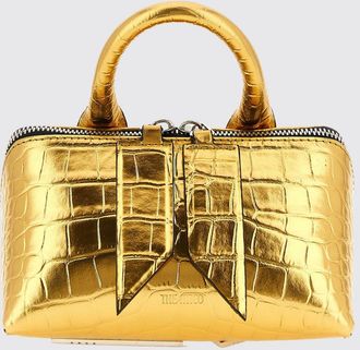 The Attico Friday Mini-Handtasche aus laminiertem Leder in Kroko-Optik