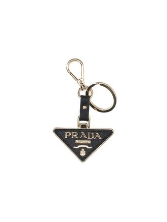 Prada Saffiano Logo Keyholder