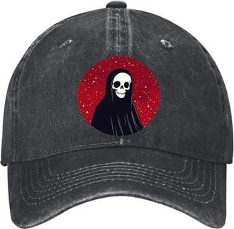 Generic Casquette De Baseball La Faucheuse De Dessin Anim&eacute; Casquette Trucker D&eacute;contract&eacute;e Chapeau De Sport Athl&eacute;tique Chapeau De Soleil pour Sports De Plein A