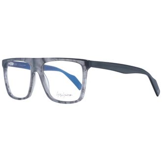 Yohji Yamamoto Homme, Accessoires, Bleu, Taille: ONE Size Montures Optiques Homme Marron Style Carr&eacute;