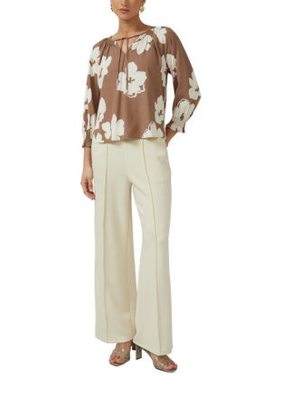 s.Oliver Black Label Langarmbluse mit floralem Muster