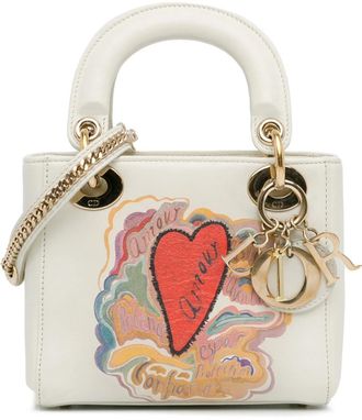 Dior Hobo Bags - DiorAmour Niki De Saint Phalle Mini Calfskin Lady - Gr. unisize - in Wei&szlig; - f&uuml;r Damen