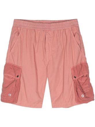 Iceberg short cargo &agrave; logo brod&eacute; - Rose