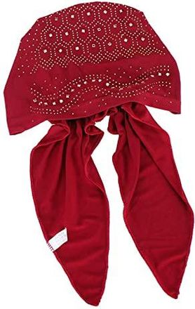 Generic Chapeau hijab tendance pour femme avec chapeau extensible, multicolore, couleur unie, hijab musulman, chapeau de base, coiffures athl&eacute;tiques pour le s