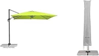 SCHNEIDER SCHIRME Schneider Rhodos Junior 270x270 apple green + Protective sleeves for hanging parasols up to 350 cm and 300x300 cm